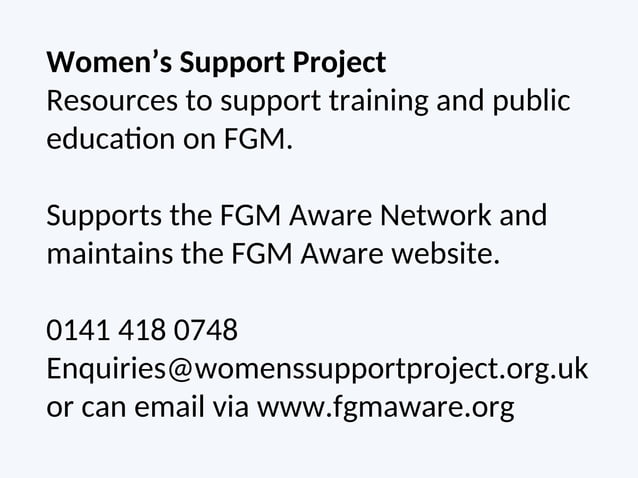 FGM training presentation and prevention ppt | PPT | Reproductive ...