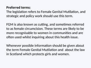 FGM training presentation and prevention ppt | PPT | Reproductive ...