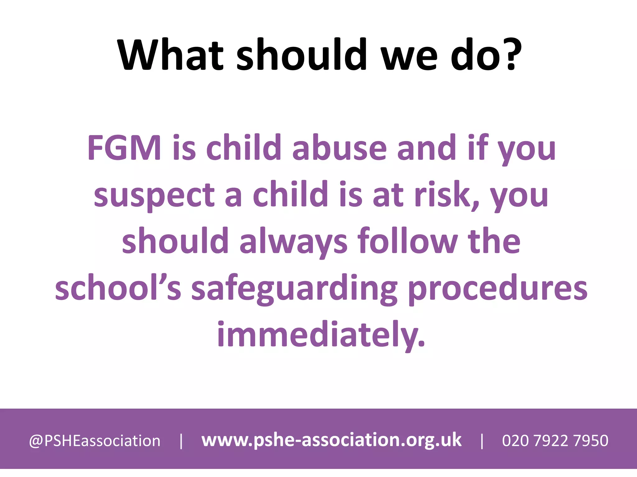 FGM warning signs | PPTX
