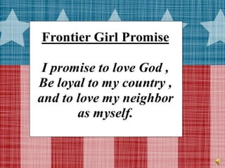 Frontier Girls Power Point | PPT