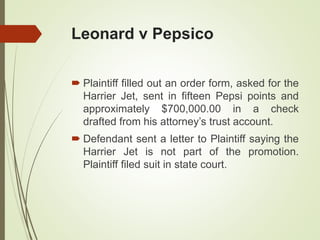 Objective Principle in Law of Contract | PPTX