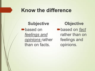 Objective Principle in Law of Contract | PPT