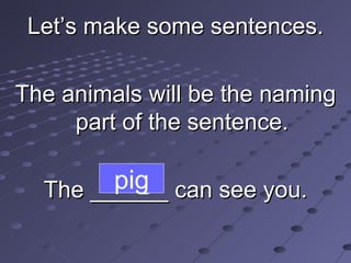 Parts of a Sentence | PPT