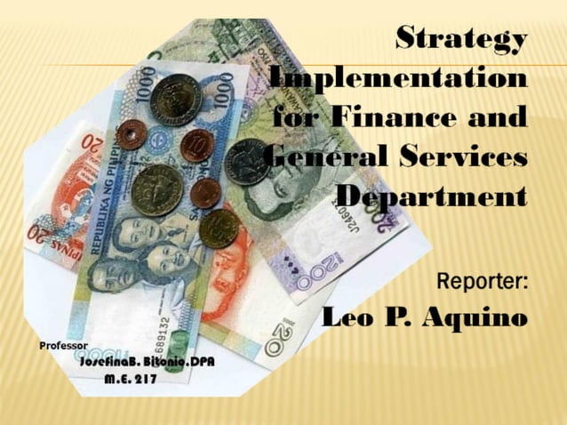 Strategy Implementation of Financial and General Services Development ...