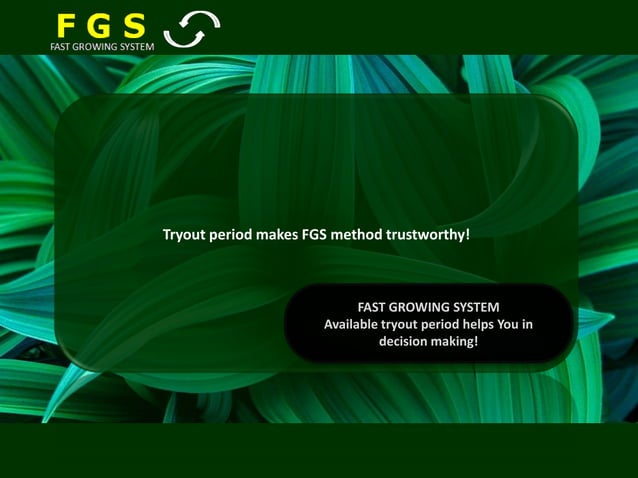 FAST GROWING SYSTEM | PPSX
