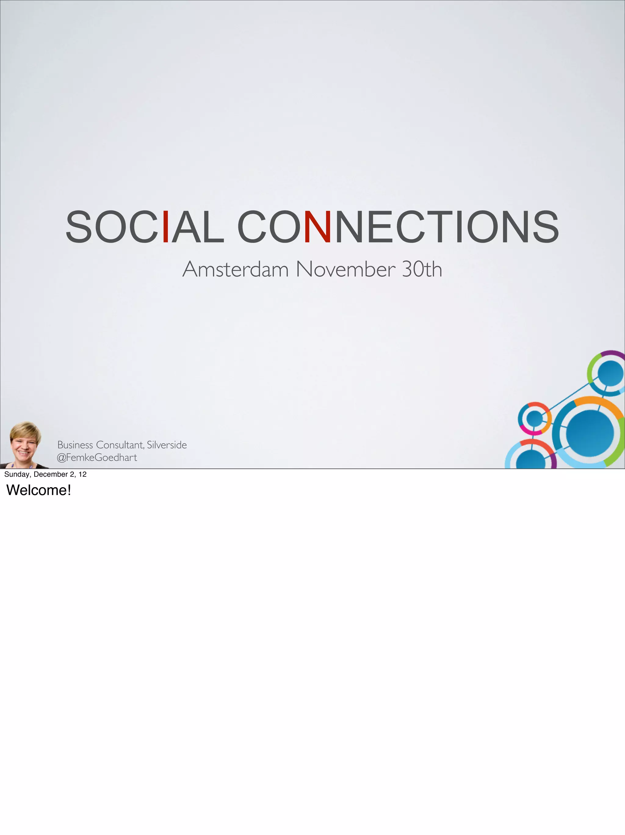 Social Connections opening/welcome | PDF