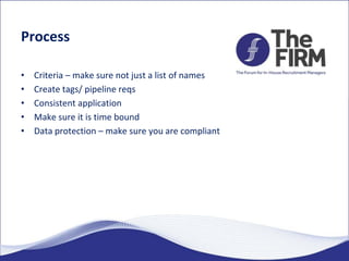 Focus Group Outputs - External Talent Pools | PPT