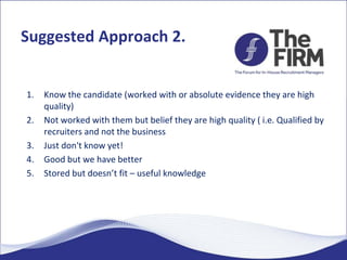 Focus Group Outputs - External Talent Pools | PPT