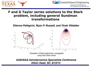 F&G Taylor Series Solutions to the Stark Problem | PPT