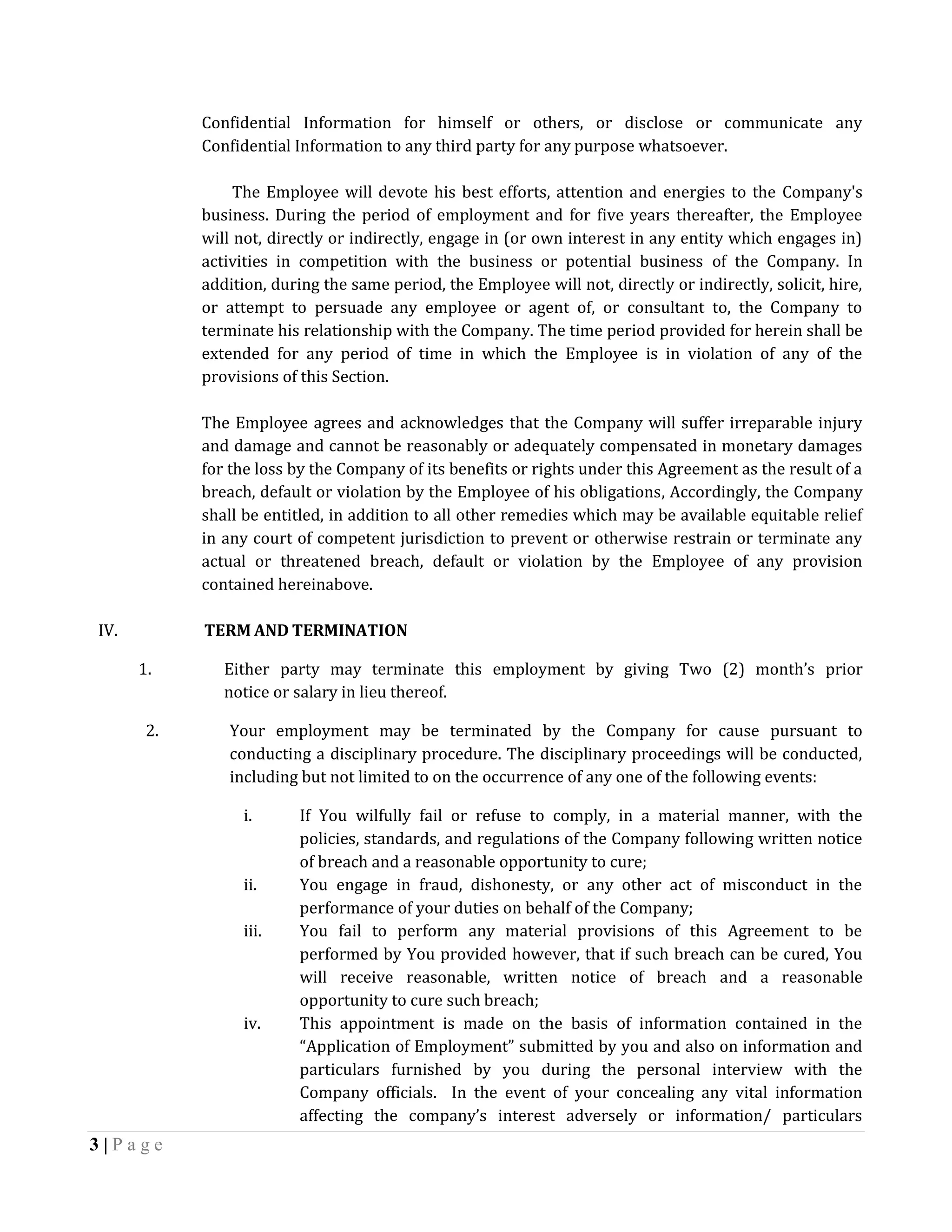 RENESOLA INDIA Employment agreement | PDF