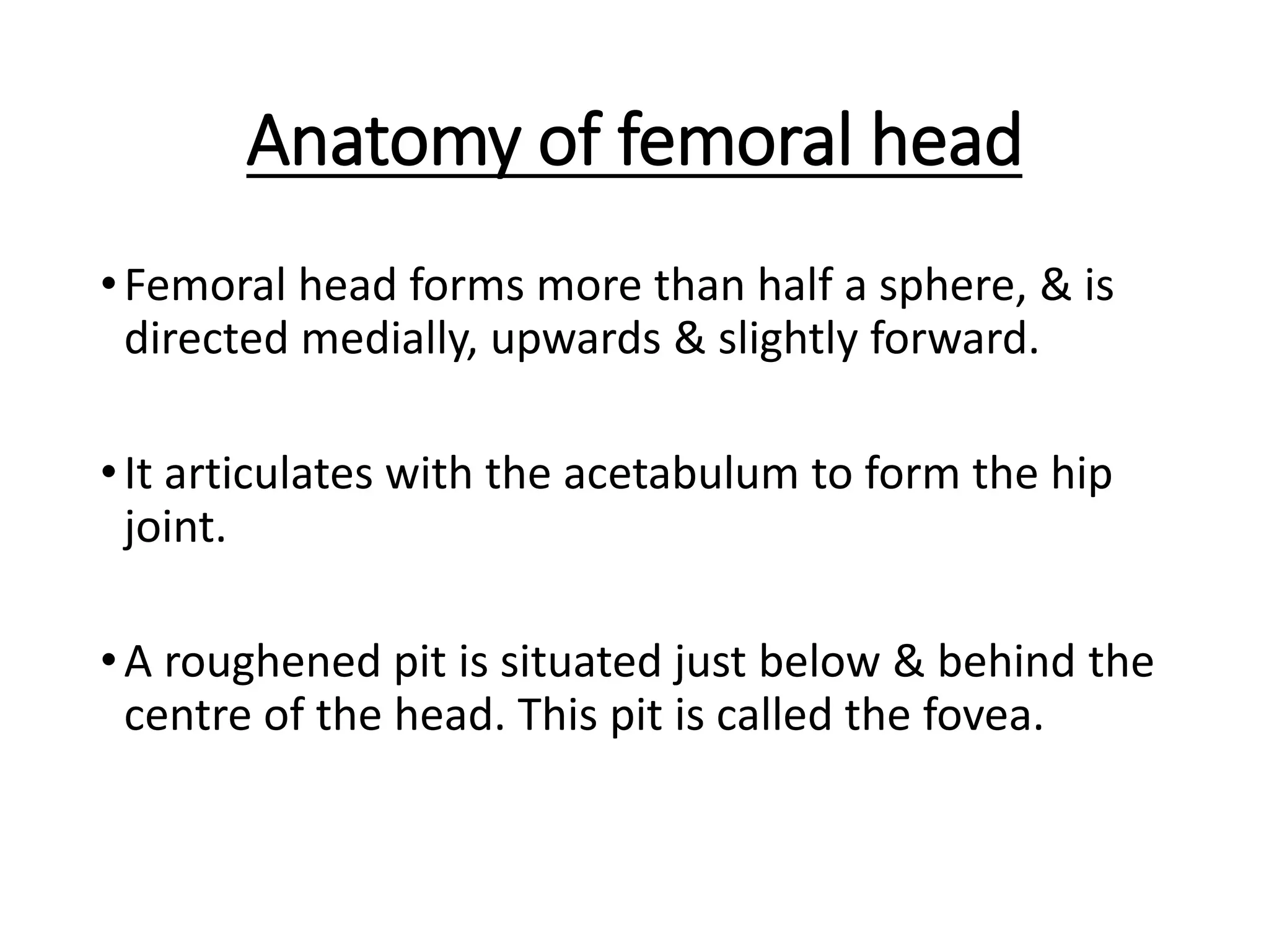 Femoral head fracture | PPTX