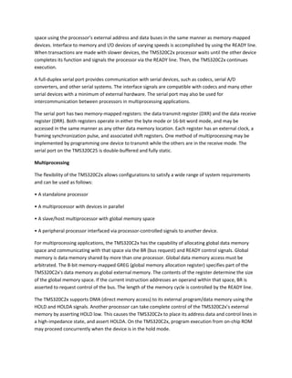 Features of tms_320_2nd_generation_dsp | DOC