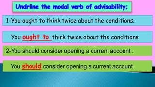 Fh6.SB.U5.modals of advisability. | PPT