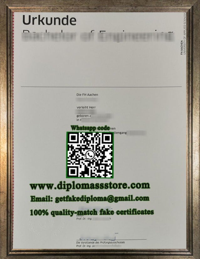FH Aachen urkunde, make FH Aachen diploma | PDF