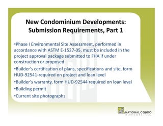 New FHA Condo Guidelines: What You Need to Know | PDF