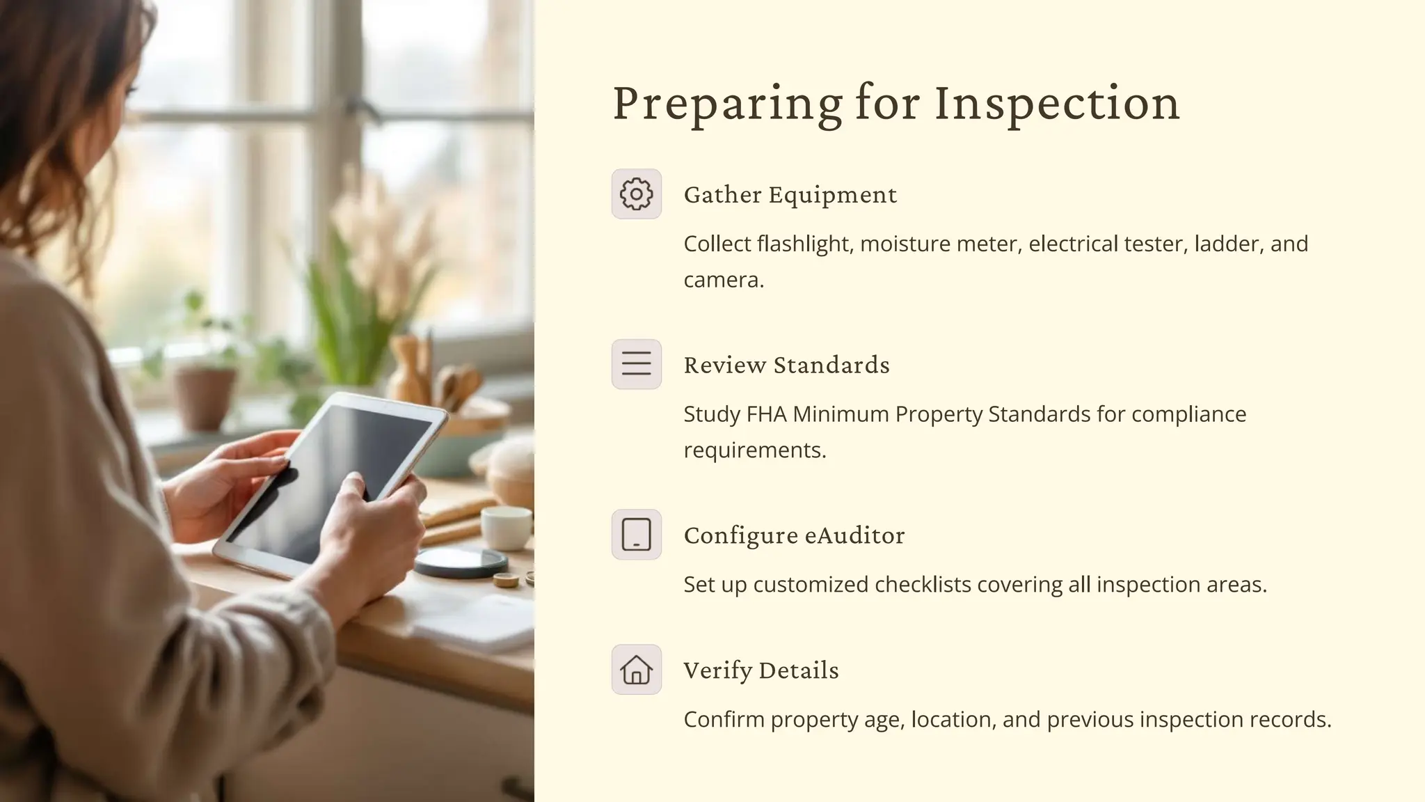 FHA Home Checklist Inspection with eAuditor | PPT