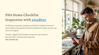 FHA Home Checklist Inspection with eAuditor | PPT
