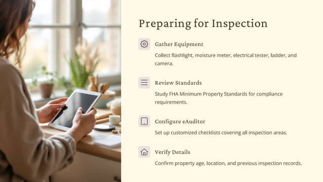 FHA Home Checklist Inspection with eAuditor | PPT