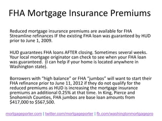 FHA Streamline Refinance | PPT