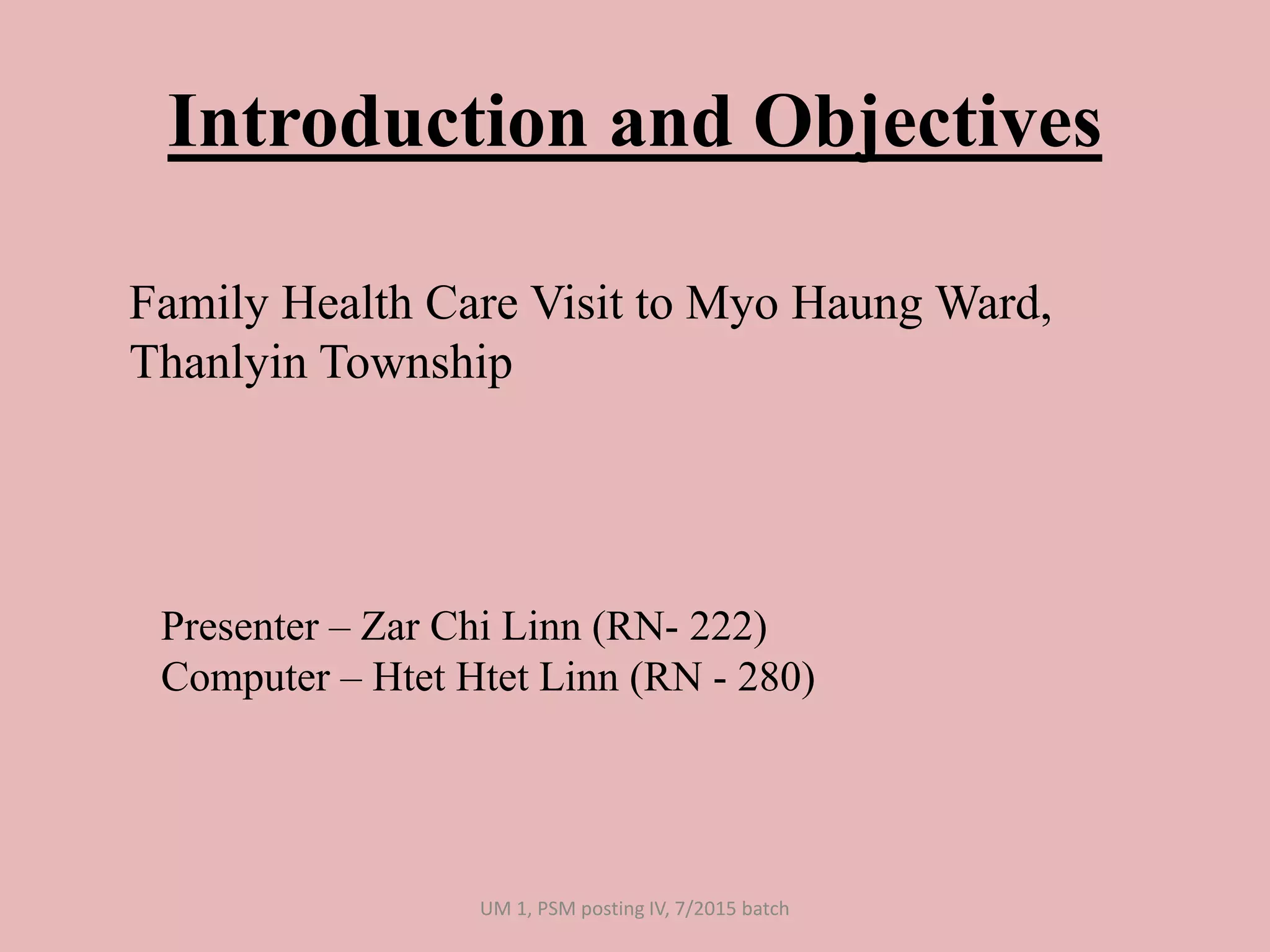 Family Health Care introduction | PPT