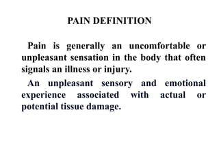 "Pain Management: A Health Psychology Approach" | PPTX