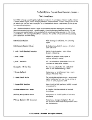 Fait@Home Focused Church Handouts | PDF