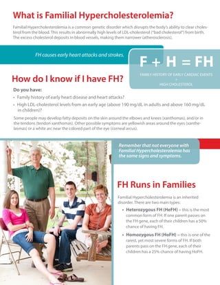 Familial Hypercholesterolemia (FH) Educational Brochure | PDF