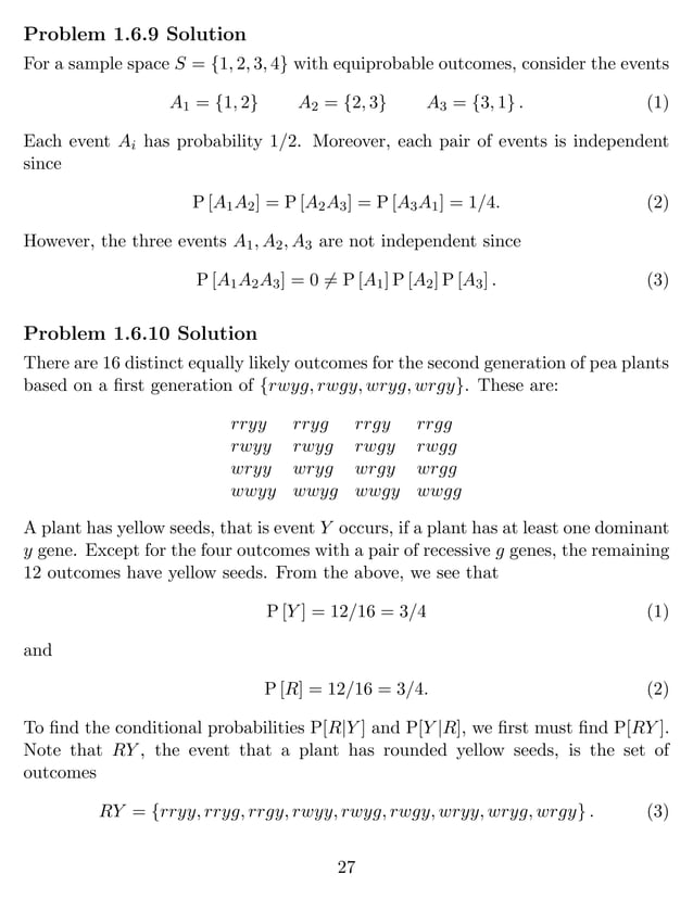 Probability and Stochastic Processes A Friendly Introduction for Electrical and Computer ...