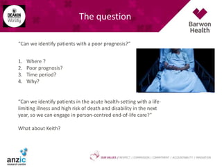 Identifying patients who have poor prognosis | PPTX