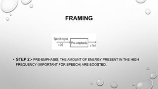 Speech based password authentication system on FPGA | PPT