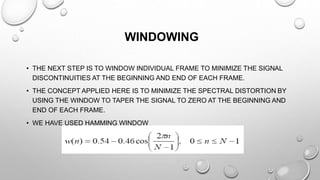 Speech based password authentication system on FPGA | PPT