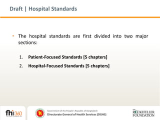 Finalization of Hospital Accreditation Standards | PPTX