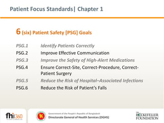 Finalization of Hospital Accreditation Standards | PPT