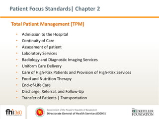 Finalization of Hospital Accreditation Standards | PPTX