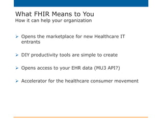 Using FHIR for Interoperability | PPT