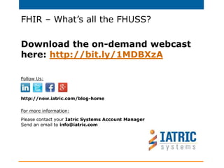 Using FHIR for Interoperability | PPT