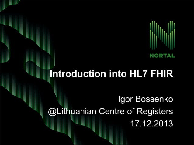 Introduction to HL7 FHIR | PDF