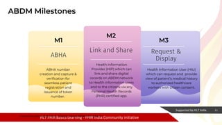 Introduction to use of FHIR Documents in ABDM | PPTX | Healthcare Industry | Industries