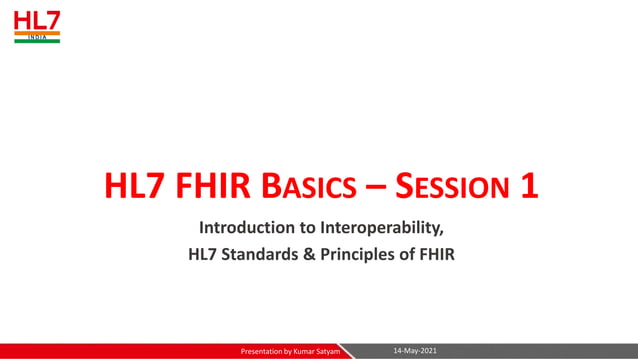 Fhir basics session 1 Introduction to Interoperabilty & Principles of FHIR | PDF | Healthcare ...