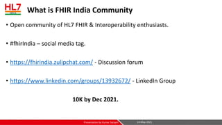 Fhir basics session 1 Introduction to Interoperabilty & Principles of FHIR | PDF