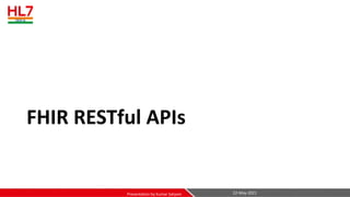 Fhir basics session2_restful_apis | PDF