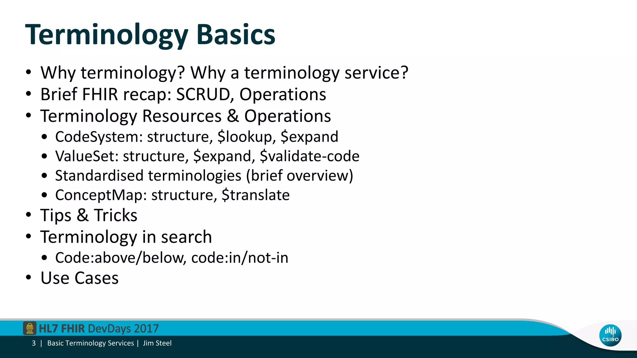 Fhir dev days_basic_fhir_terminology_services | PPT