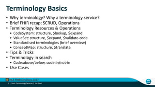 Fhir dev days_basic_fhir_terminology_services | PPT