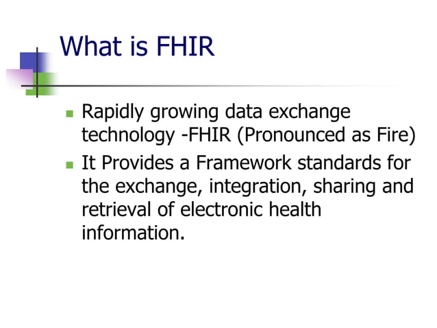 FHIR | PPTX