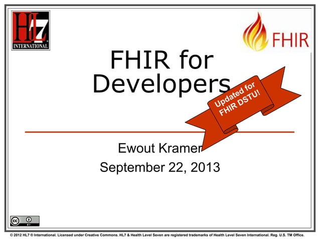 HL7 Fhir for Developers | PPTX | Internet | Computing