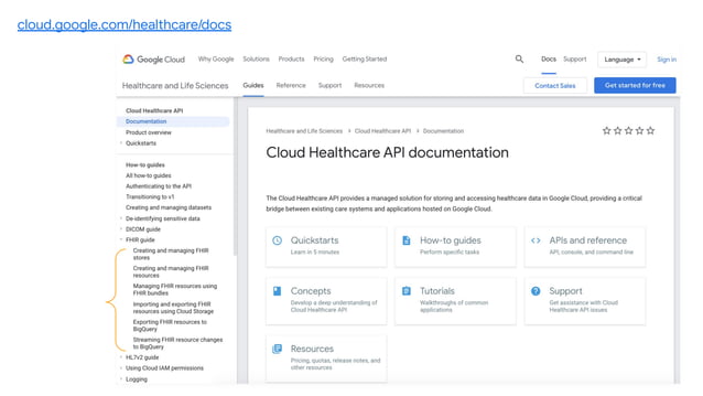 Google Cloud healthcare data platform and FHIR APIs by Kalyan Pamarthy | PPT | Free Download
