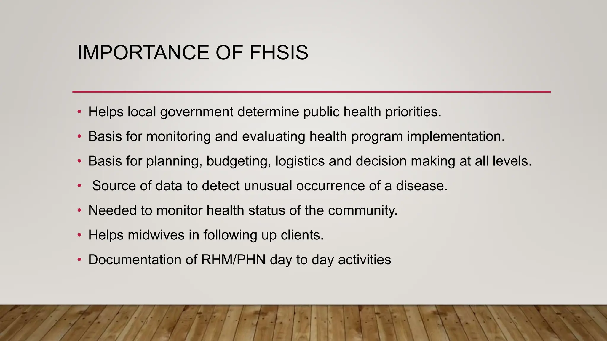 FIELD HEALTH SERVICE INFORMATION SYSTEM - CHN | PPTX