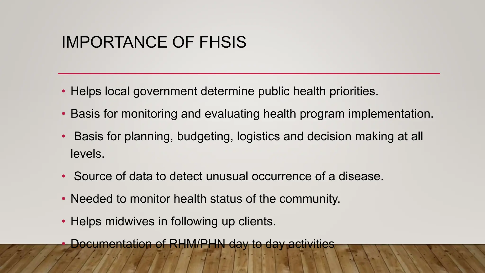FIELD HEALTH SERVICE INFORMATION SYSTEM - CHN | PPTX
