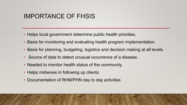 FIELD HEALTH SERVICE INFORMATION SYSTEM - CHN | PPTX