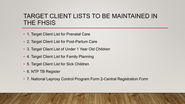 FIELD HEALTH SERVICE INFORMATION SYSTEM - CHN | PPTX